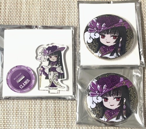 CLAMP Exhibition xxxHOLiC Holic Yuuko Ichihara Acrylic Stand Can Badge ...