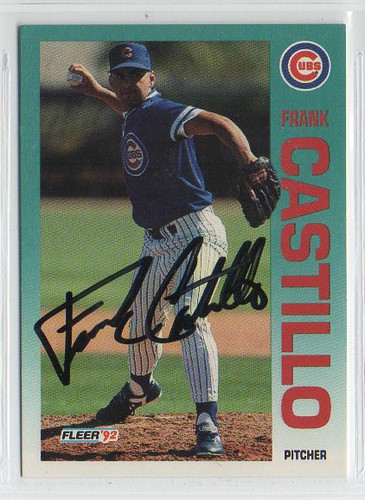 Frank Castillo 1992 Fleer signed autographed card Chicago Cubs | eBay