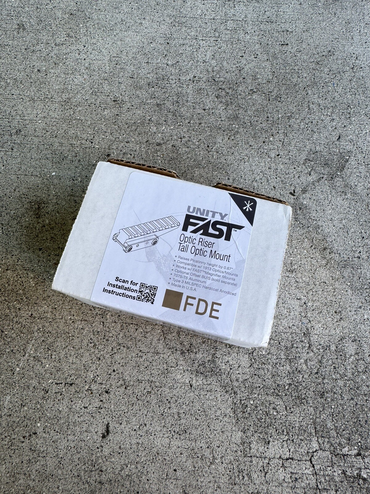 Unity Tactical Fast Riser FDE Optic Mount Set for sale online | eBay