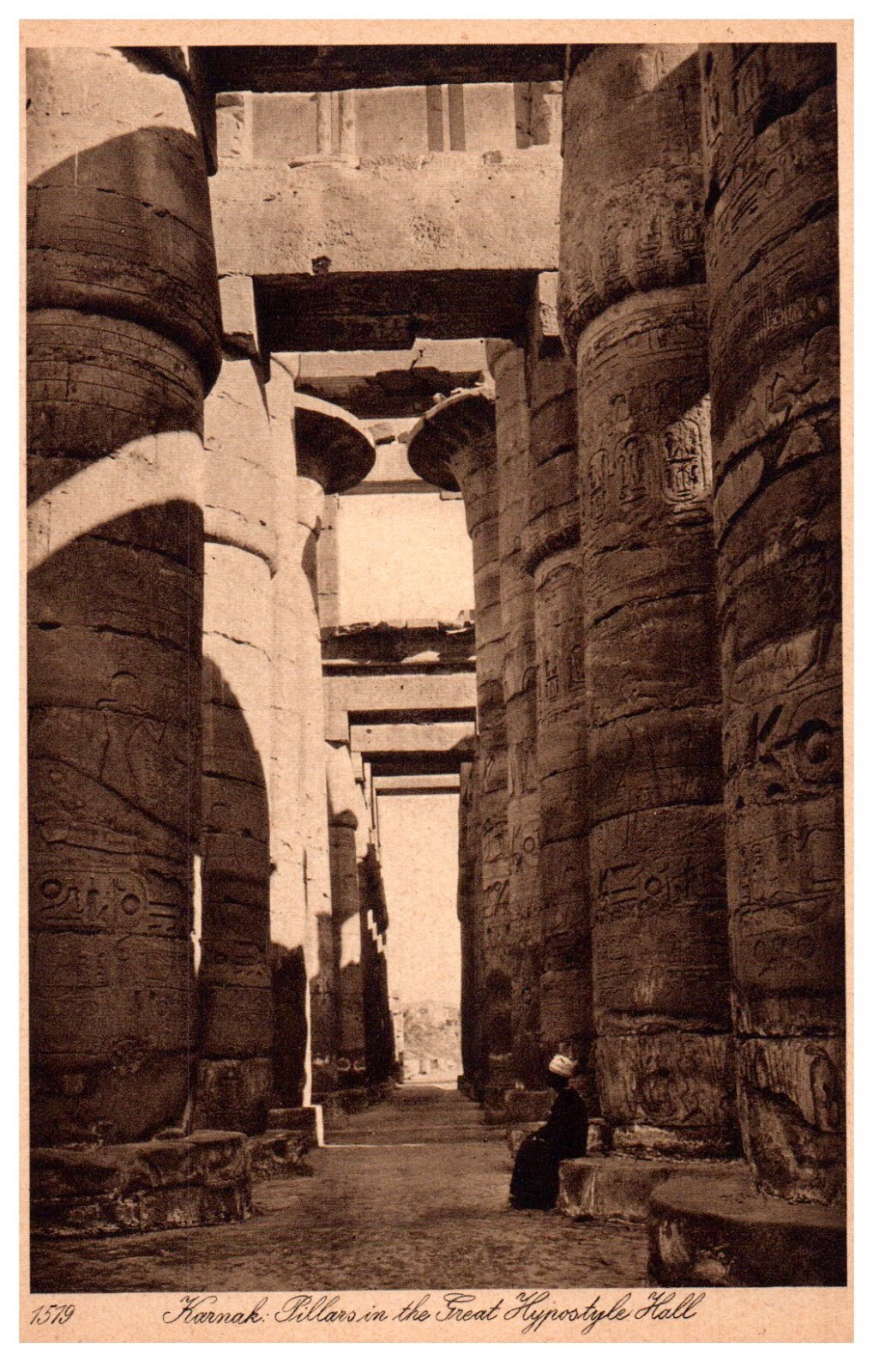 Famous Pillars in the Great Hypostyle Hall Karnak Egypt Postcard | eBay