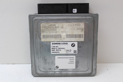 2006 06 BMW 330I 12147557672 Computer Brain Engine Control ECU ECM EBX ...