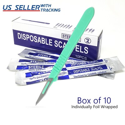 Disposable Scalpel Blades #11 Carbon Steel Sterile Surgical w ...