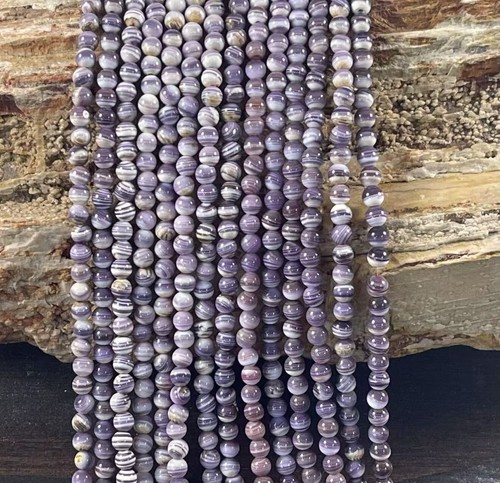 Wampum Quahog Shell A Grade Round 4mm 6mm | eBay