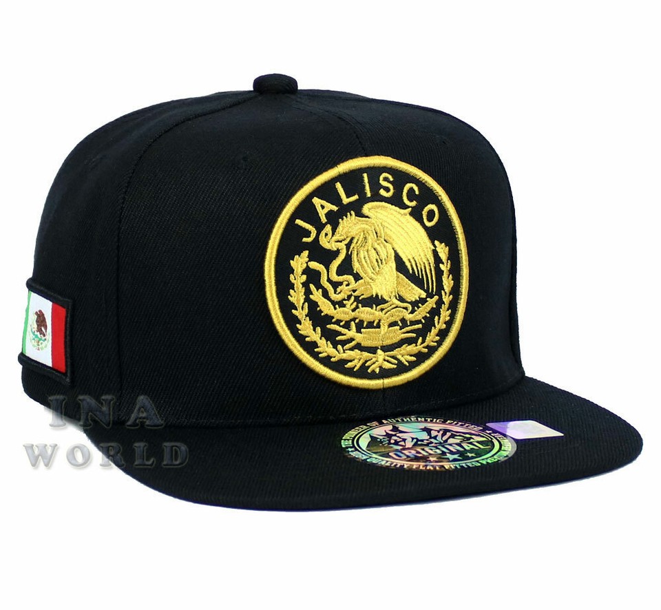 MEXICAN Hat MEXICO Federal Logo State Embroidery Snapback Flat Bill ...