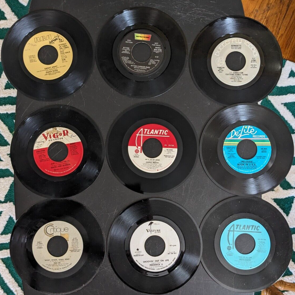 Lot of 18 70s/80s Disco/Funk Promo 45s / 7" Singles, Various Artists ...