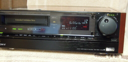 SONY EDV-9000 ED Beta Max Deck Video Cassette Recorder NTSC 100V body ...