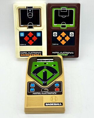 🔥Vintage Mattel Handheld Electronic Games Lot of 3 Baseball Soccer ...