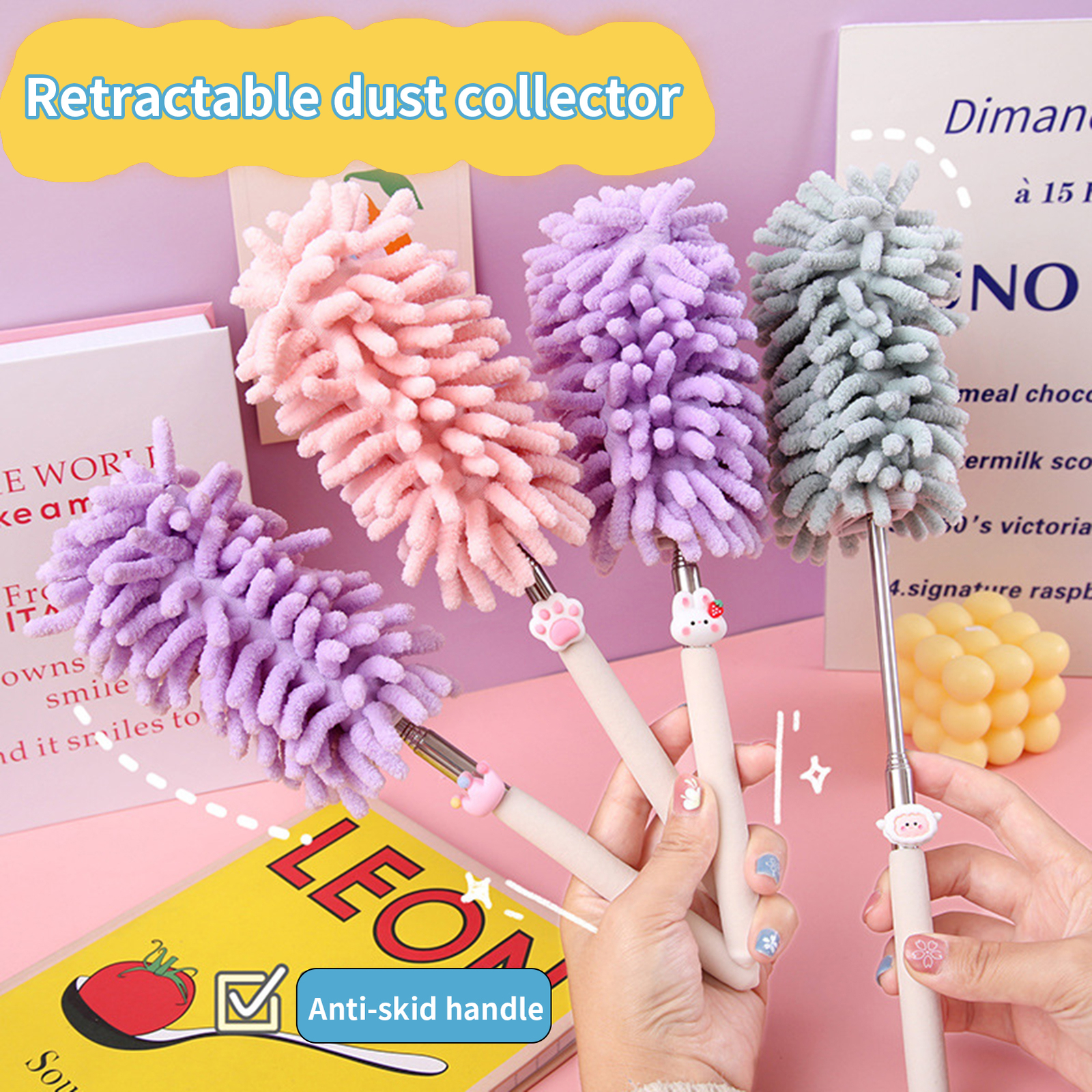 Cleaning Duster Cartoon Design Clean Bending Dust Sweeper Cleaning Tool ...