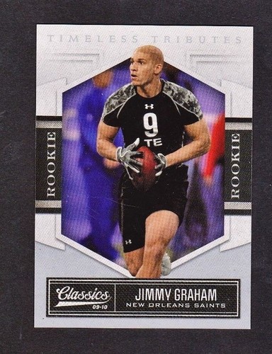 2010 Classics Timeless Tributes Silver #157 Jimmy Graham Rookie Card ...