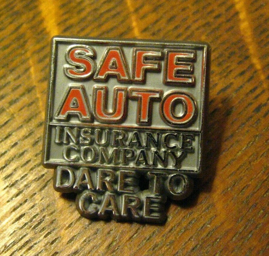 Safe Auto Insurance Company Vintage Lapel Pin - Dare To Care Motto ...