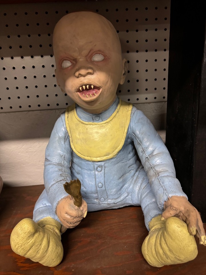 Spirit Halloween Hungry Harold Zombie baby 2010 Latex Prop Creepy 17 ...