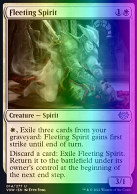 MTG Magic the Gathering Fleeting Spirit (14/596) Innistrad Crimson Vow ...