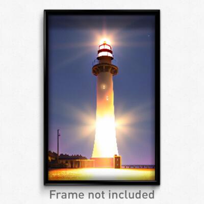 Pixel Art Poster - Big Lighthouse (8 Bit Psychedelic Trippy Video Game ...