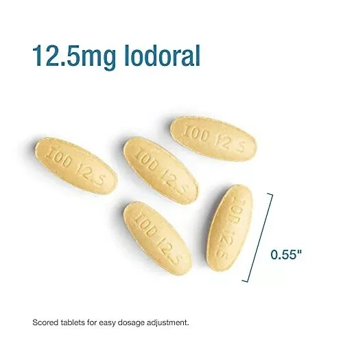 IODORAL High Potency Lugol Iodine Supplement Thyroid Support 90 Tablets ...
