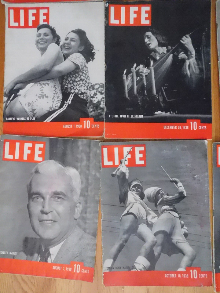 12 1938 & 1939 LIFE Magazines-Complete Issues-Several WWII | eBay