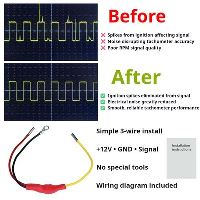 Universal Tachometer Signal Filter 12V | Fix Erratic RPM | Simple 3 ...