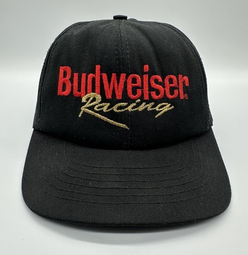 Vintage Budweiser Racing Beer NASCAR SnapBack Hat Made In USA Cap 80’s ...