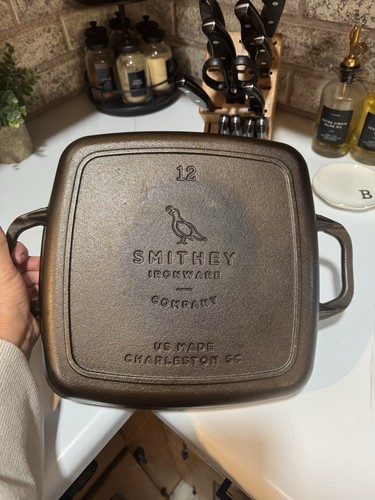 Smithey Ironware Cast Iron Grill Pan | eBay