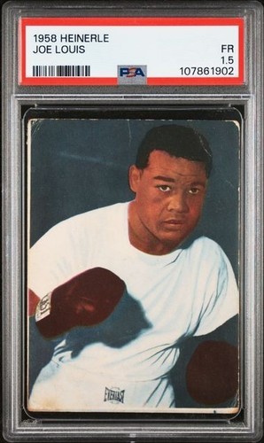 PSA 1.5 JOE LOUIS HOF BOXER 1958 HEINERLE GRADED FAIR VINTAGE BOXING ...