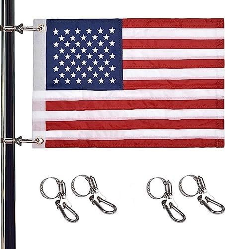 Universal Boat Flag Marine with 4 Boat Flag Pole Kits USA Flag with 50 ...