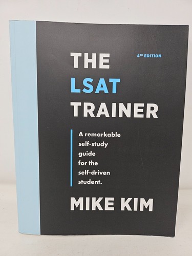 The LSAT Trainer 4th Edition Mike Kim 2022 Test Prep Paperback Heavily ...