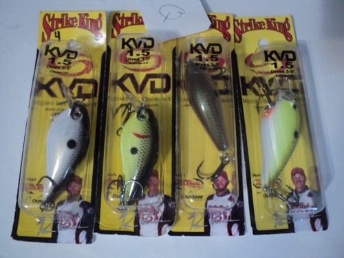 4 - STRIKE KING KVD CRANKBAITS ALL 1.5 NIP LOT Q MIXED COLORS | eBay