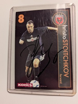 Hristo Stoichkov Signed D.C. United Kohl's Promo Card | eBay
