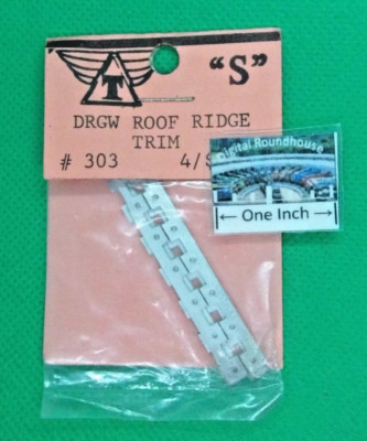 Triangle Scale Models S scale #303 Roof Ridge Trim, D&RGW - Details ...