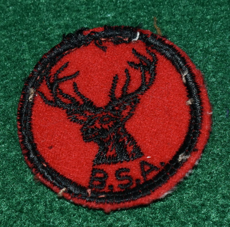 VINTAGE BOY SCOUT PATROL RED & BLACK PATCH - STAG - FELT | eBay