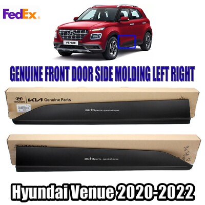 Genuine Front Door Side Molding Left Right 2EA - 1SET For Hyundai Venue 2020-22 | eBay