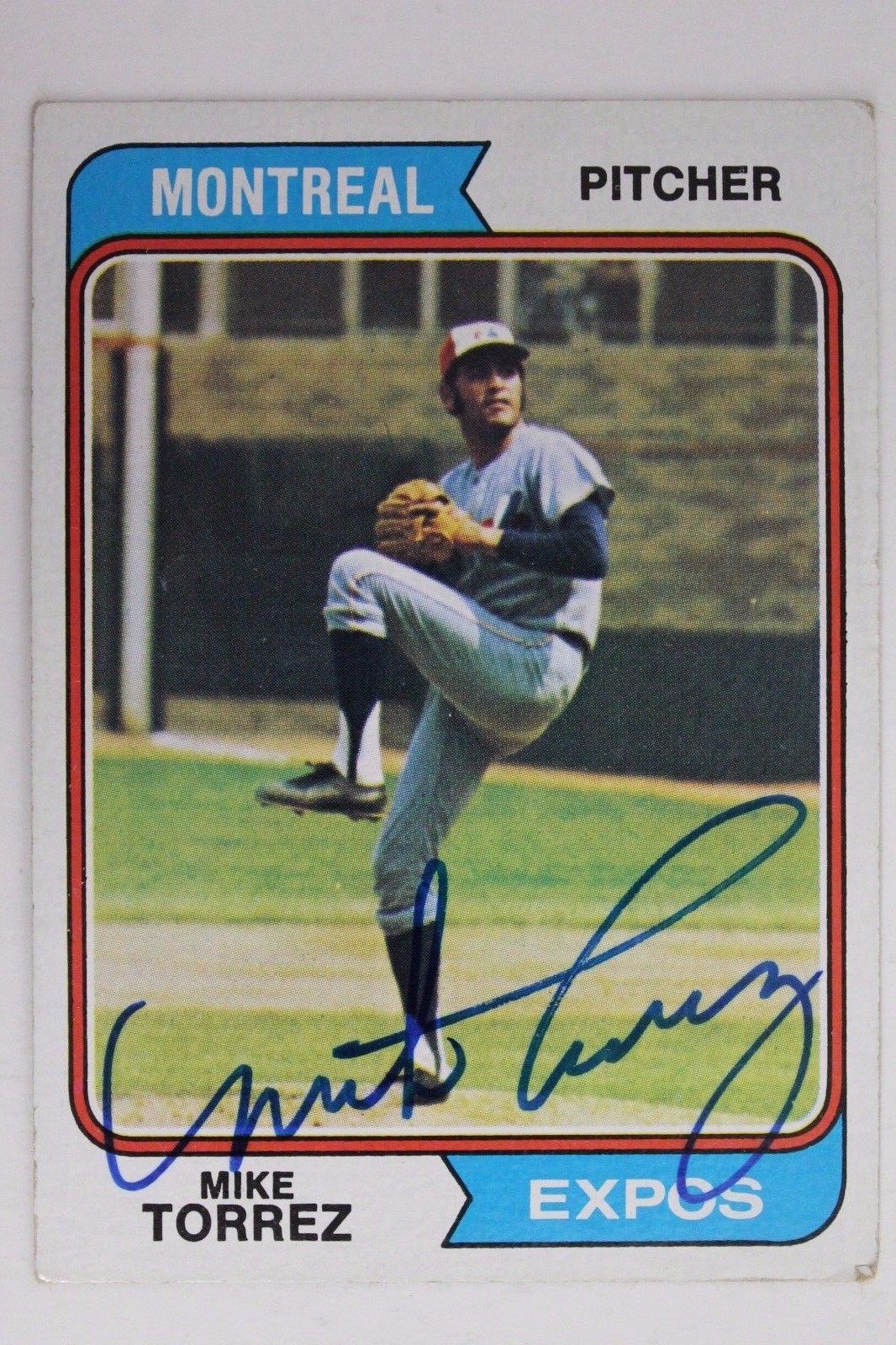 MIKE TORREZ Montreal Expos Cardinals AUTOGRAPH 1974 TOPPS #568 Signed ...