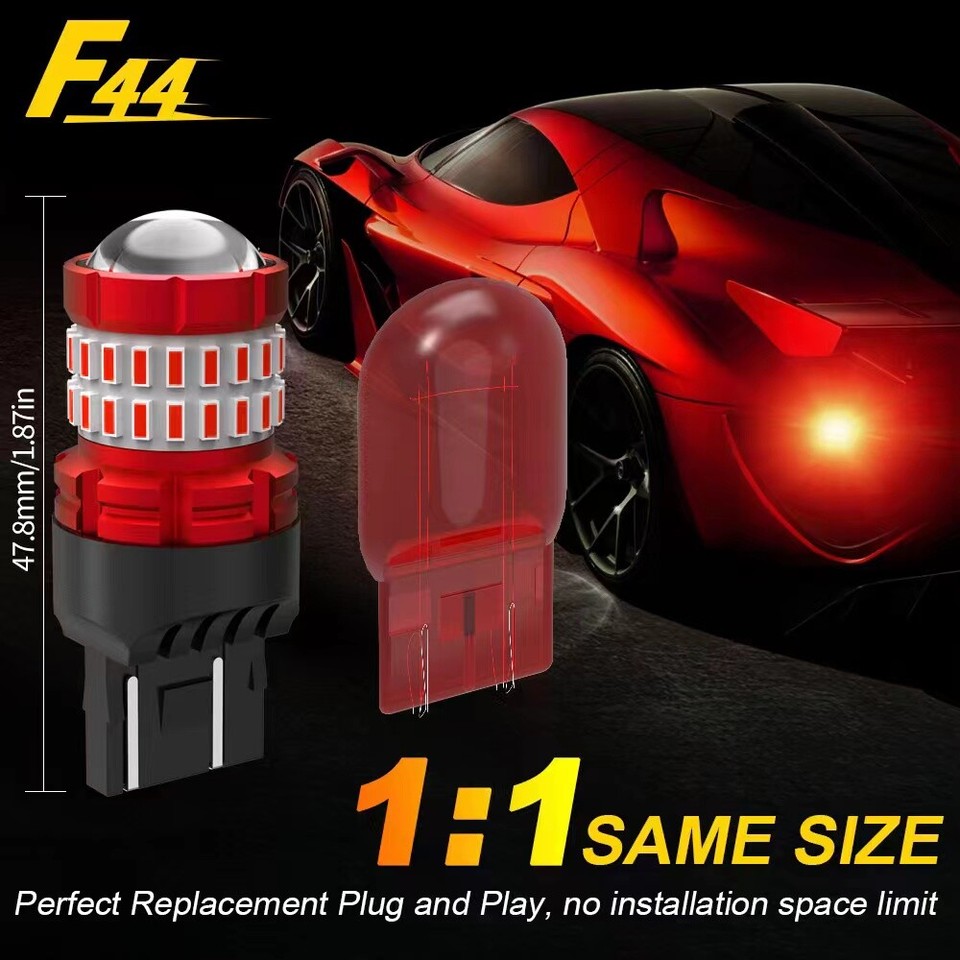 7443 LED Strobe Flashing Blinking Brake Tail Light Parking Safety ...