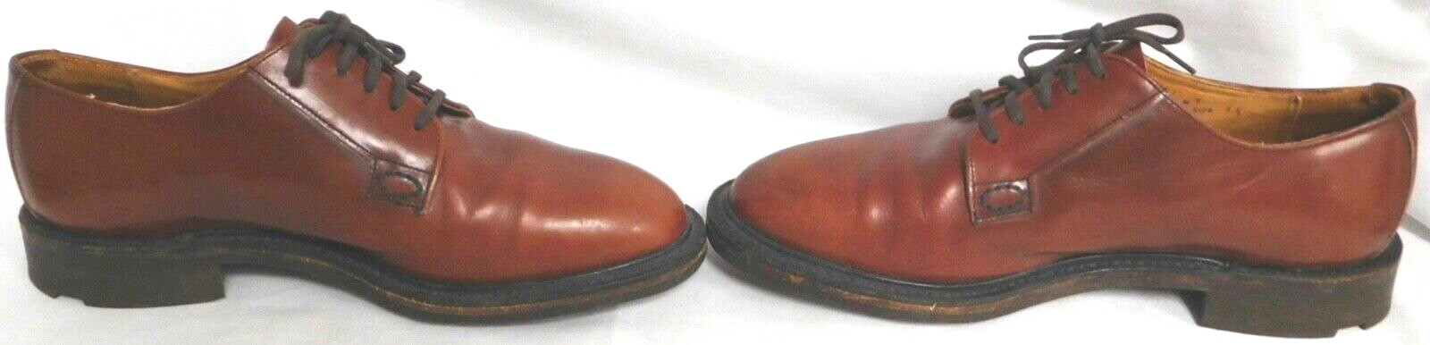 WM LOAKE & SONS MENS BRITISH DRESS DERBY SHOES WAVERLEY BROWN LEATHER ...