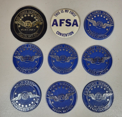 Lot of Air Force Sergeants Association AFSA Patch Pin Tokens | eBay