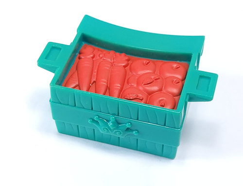 Fisher Price Little People RED APPLES CARROTS FOOD CRATE Bin Farm ...
