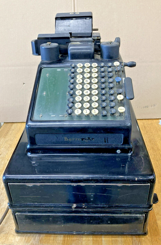 Vintage Burroughs Cash Register Electric Adding Machine Till Drawer | eBay