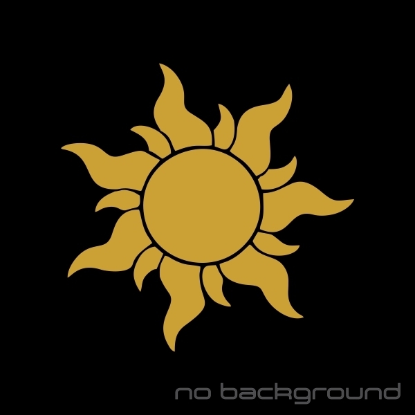 Tangled Sun Sticker Vinyl Decal - Rapunzel Symbol Car Window Bumper ...