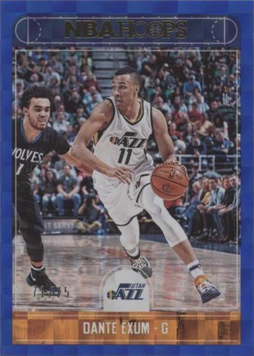 2017-18 Panini NBA Hoops - Dante Exum #85 Blue Checkerboard /75 for ...