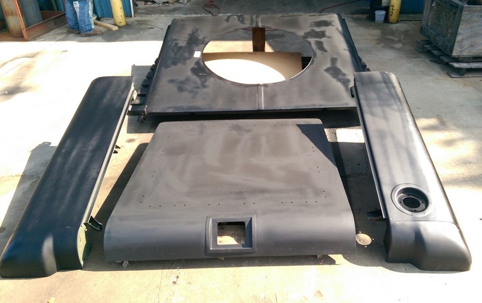 HMMWV HUMVEE M998 HARD TOP KIT Roof Panel,Rear Hatch SLANT BACK HUMMER ...