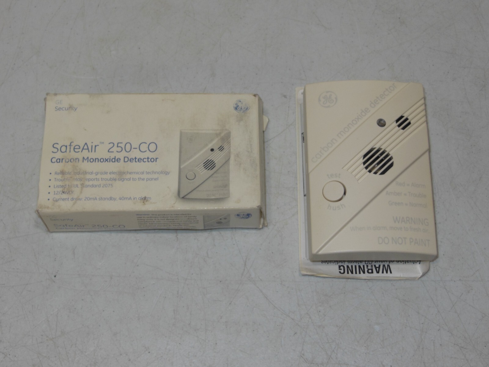 GE 250-CO SafeAir Carbon Monoxide Detector – New – La Paz County ...