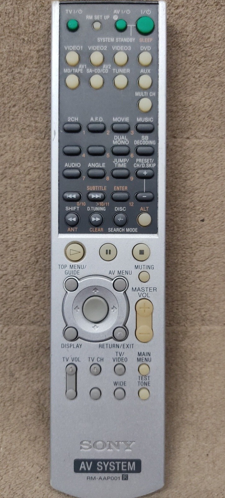 Sony+Rm-aap001+A%2Fv+System+DVD+Player+Remote+Control+Ht-9900m+5950dp ...