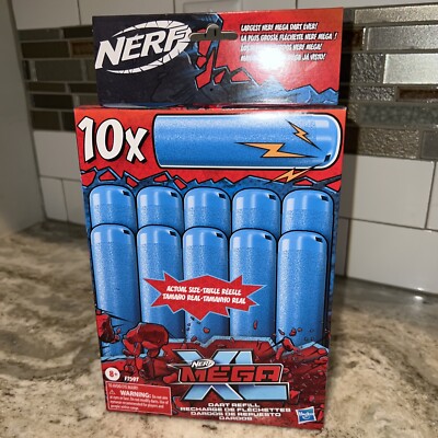 Nerf MEGA XL Dart Refills For all Mega XL Blasters refills- 10 New ...