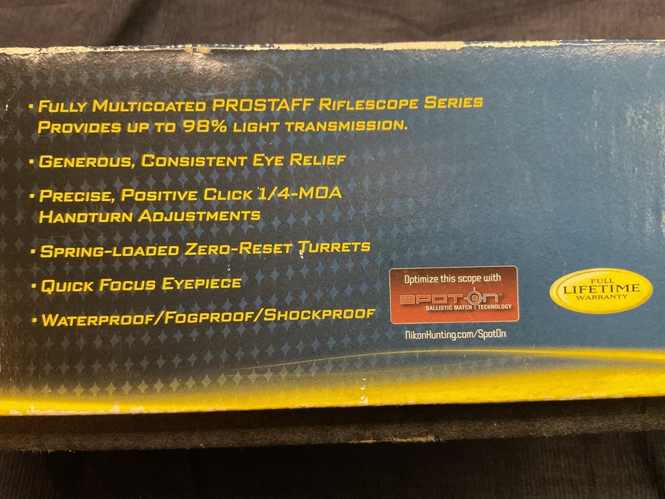 NIKON PR31 PROSTAFF 3-9x40mm BDC Reticle Matte Black - Box & Original ...