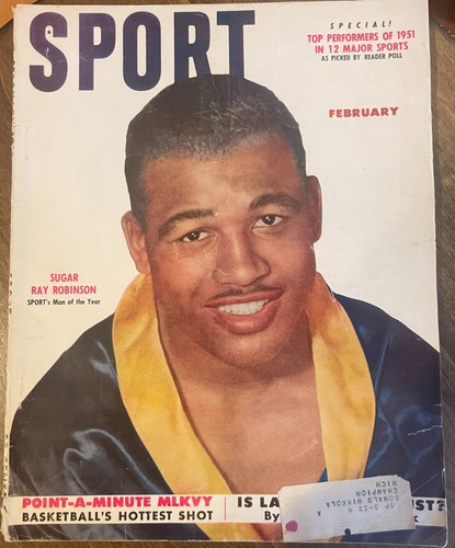 SPORT MAGAZINE FEBRUARY 1952 - SUGAR RAY ROBINSON | eBay