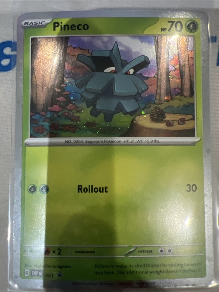 Pokemon TCG Pineco SVP 061 Scarlet & Violet Cosmos Black Star Promo ...