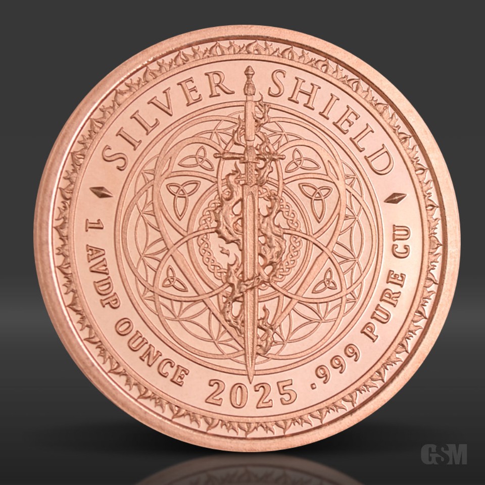 1 oz Sic Semper Tyrannis Copper Round 2025 .999 Fine Copper Bullion 1 ...