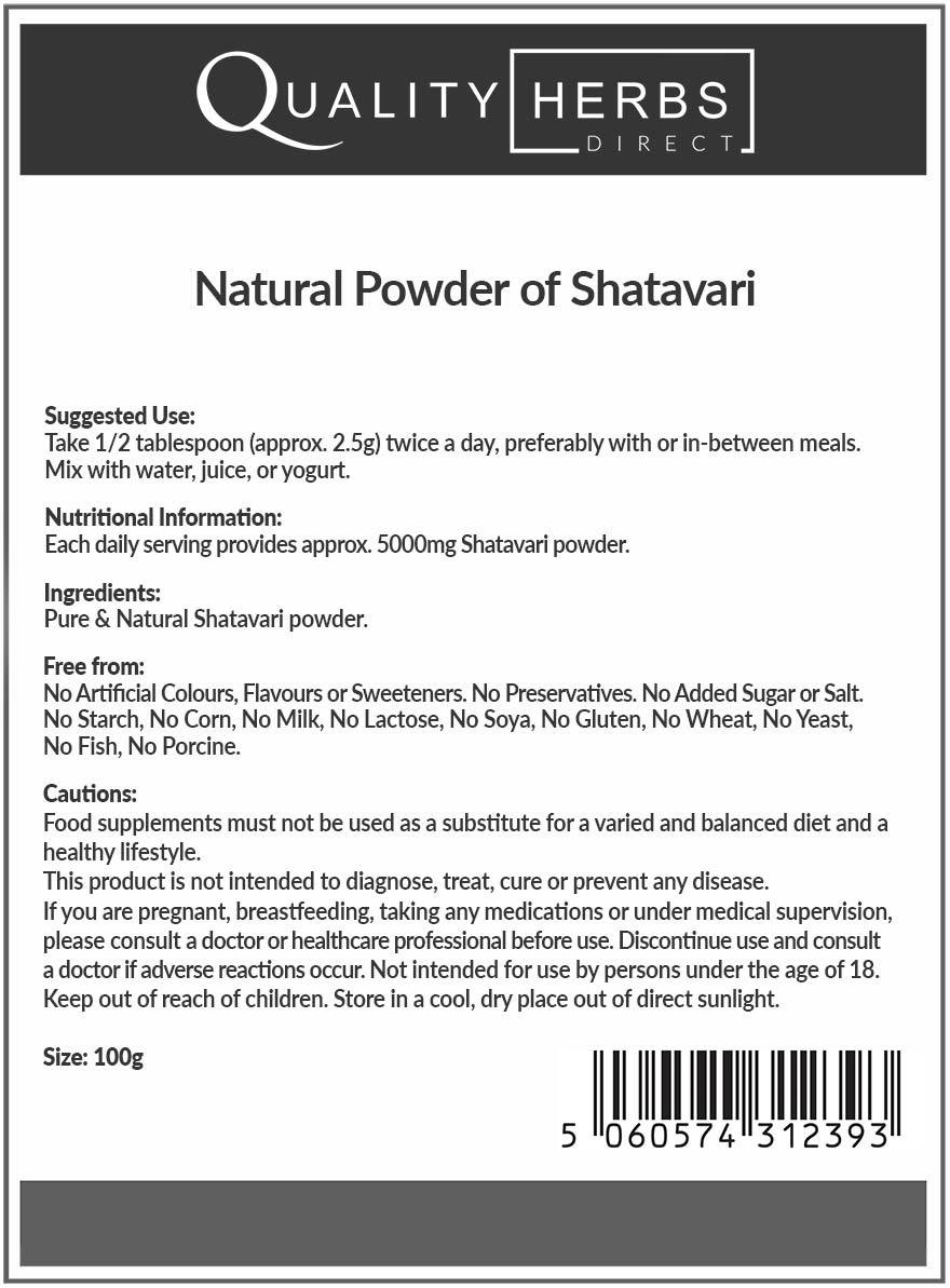SHATAVARI - Pure Powder - Natural & Powerful - Choose Size | eBay UK