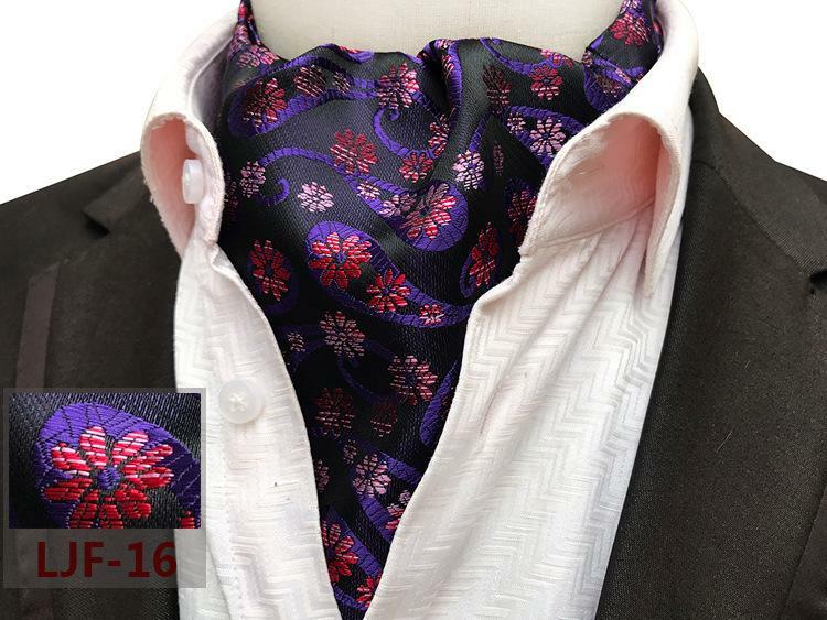 Cravat Purple Blue Black Orange White Red Silk 100% Wedding Necktie ...