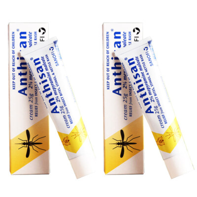 Twin Pack of Anthisan Cream Insect Bite & Sting Relief for Itchy Skin ...