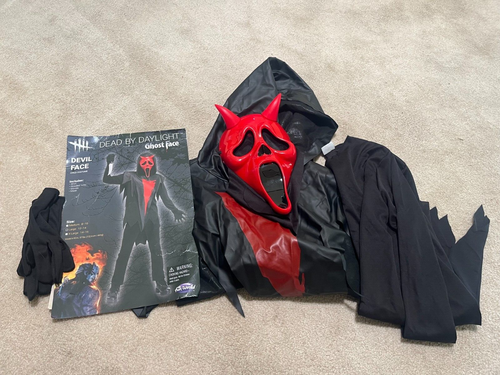 Dead By Daylight Devil Scream Ghostface Mask Halloween Child 12-14 yrs ...